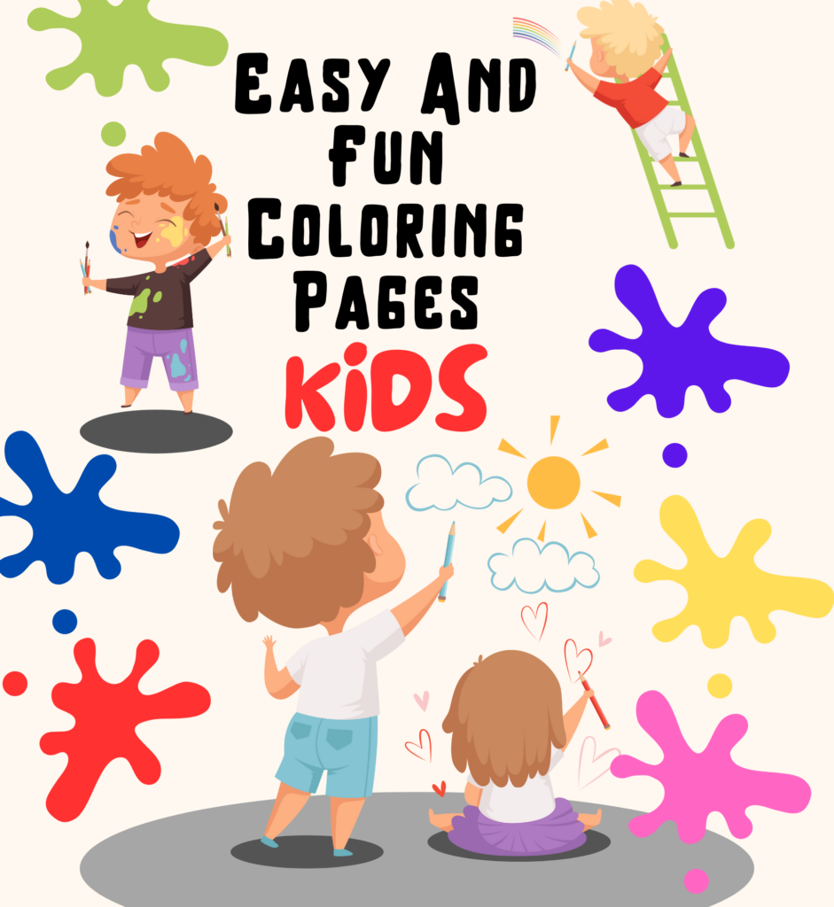 Easy and fun coloring pages for kids | Made By Teachers