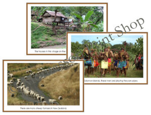 Continent Cards of the World Bundle (color borders) - Montessori ...