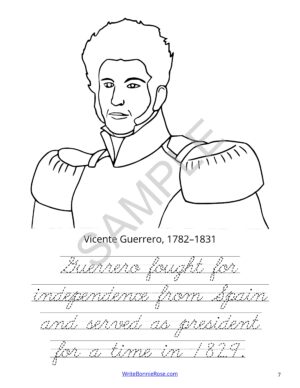 Leaders of Mexican History Coloring Book-Level C | Made By Teachers