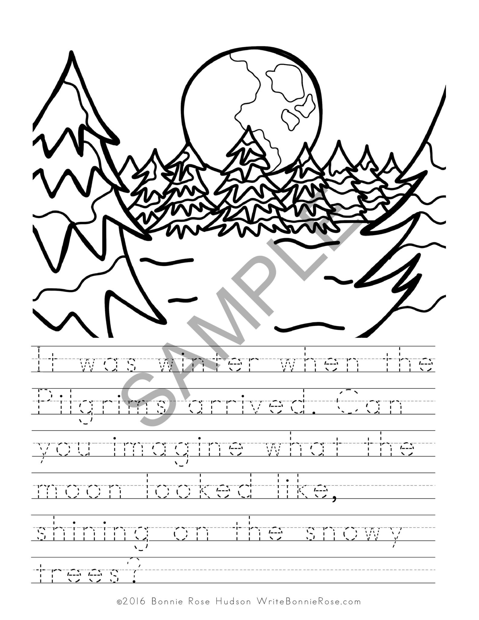 Life in Plymouth Colony Coloring Book-Level B | Made By Teachers