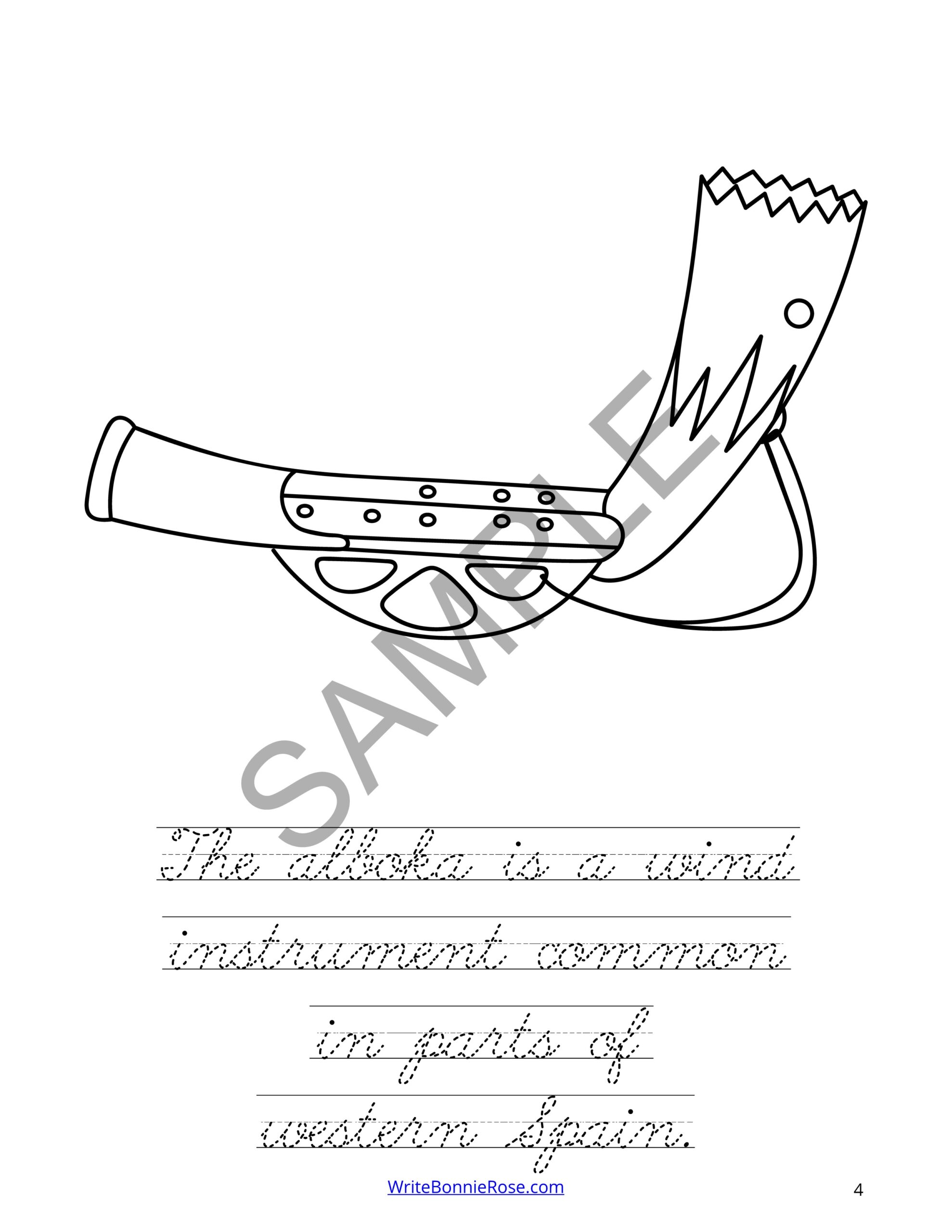Musical Instruments From Around the World Coloring Book - Level C ...