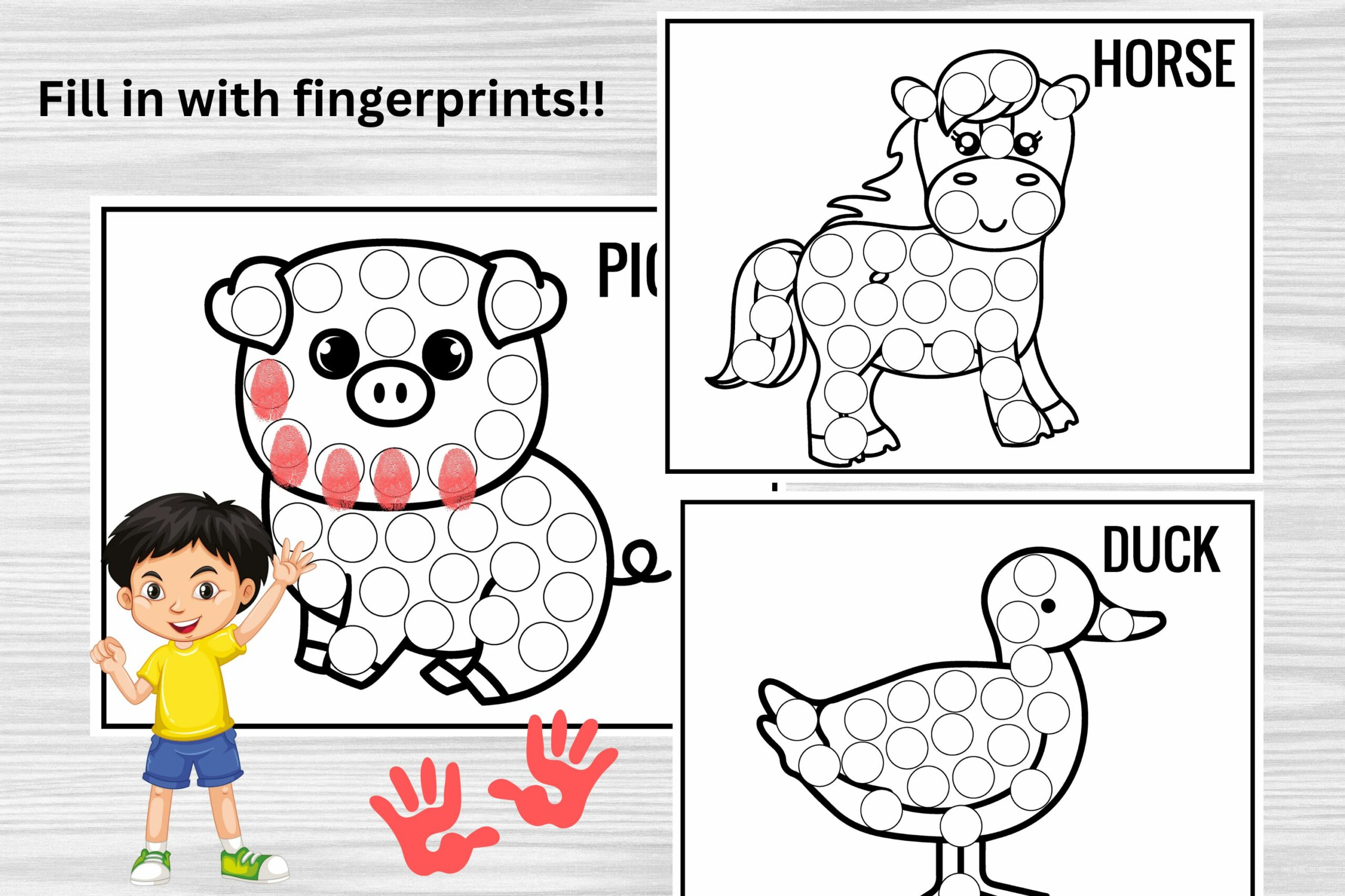 Spring Animals Dot Marker Printables Bingo Markers Activities | Made By ...