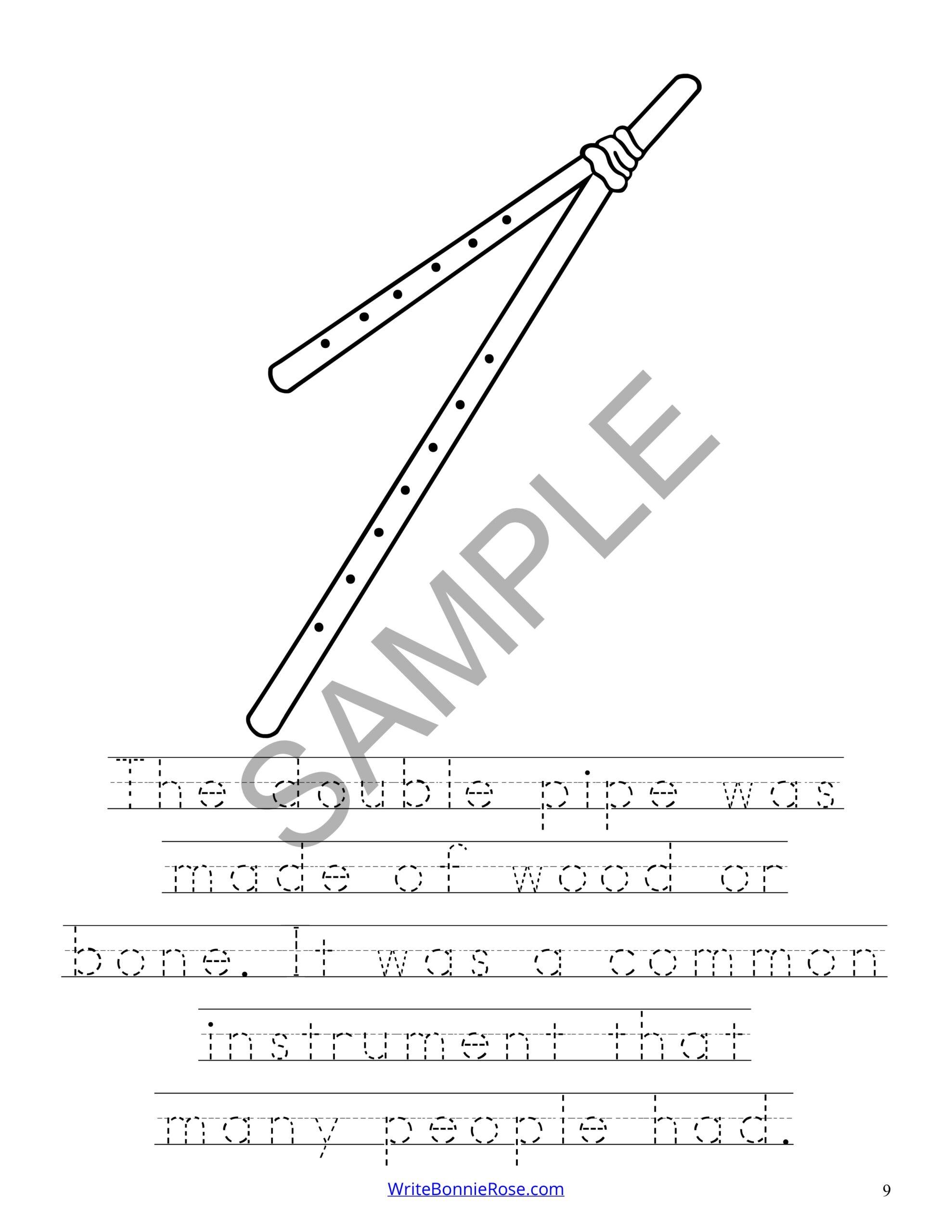 Musical Instruments of the Bible Coloring Book - Level B | Made By Teachers