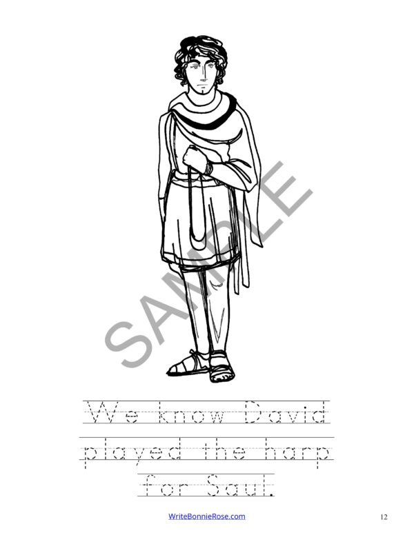 Musical Instruments of the Bible Coloring Book - Level B | Made By Teachers