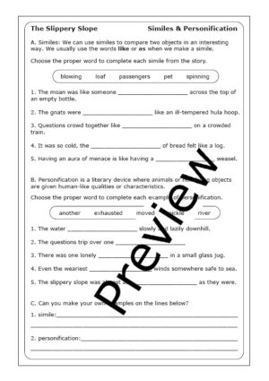 Lemony Snicket "The Slippery Slope" worksheets | Made By Teachers