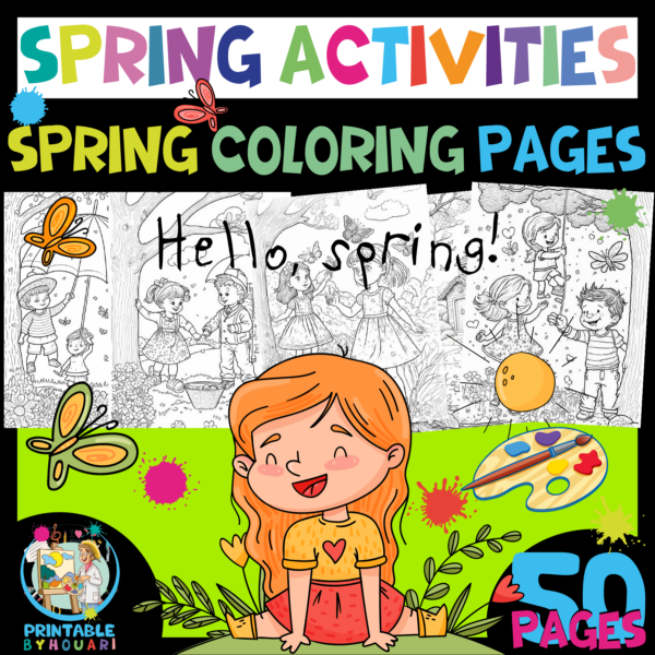 Get Ready for Spring and Summer Fun with Our Printable Coloring Pages ...