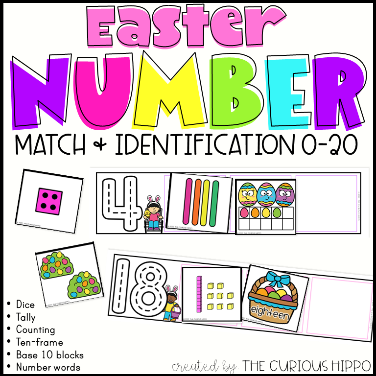 Number Matching and Identification Easter | Made By Teachers