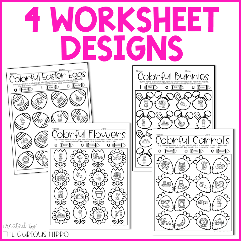 CVC short vowel practice - Easter | Made By Teachers