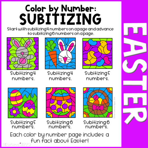 Easter color by number | Made By Teachers