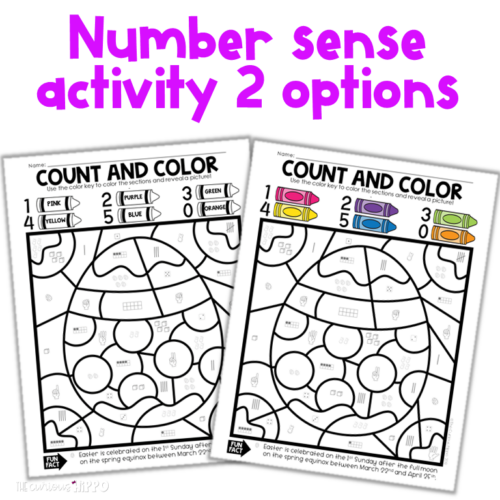 Easter color by number | Made By Teachers