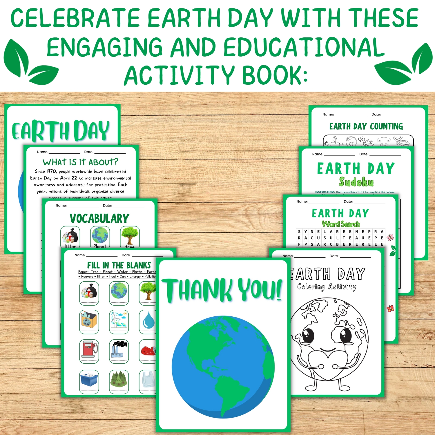 Get Students Excited About Earth Day with These Hands-On Activity Book ...