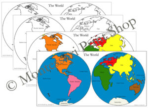Montessori Maps of the World Bundle - Geography | Made By Teachers
