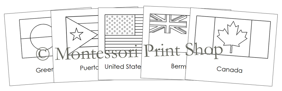 Flags of North America Blackline Masters - Geography | Made By Teachers