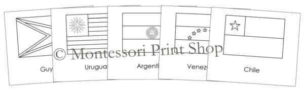 Flags of South America Blackline Masters - Geography | Made By Teachers
