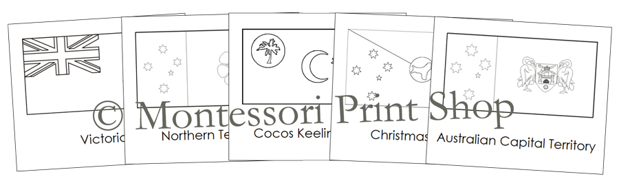 Flags of Australia Blackline Masters - Geography | Made By Teachers