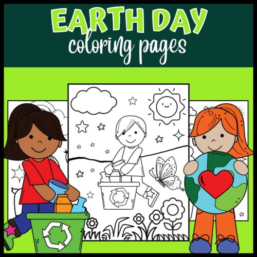 Earth Day Coloring Pages Set | Earth Day Activities | Earth Day Sheets ...