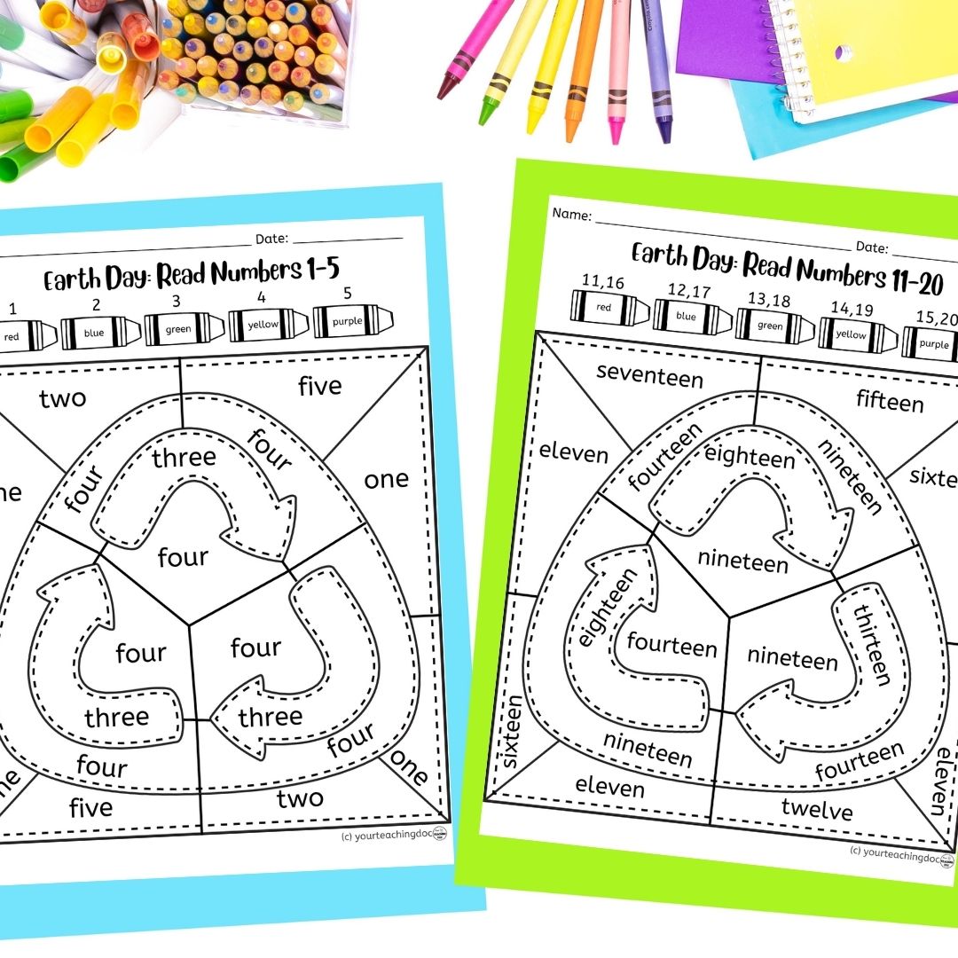 Earth Day Spring Math Color By Code Worksheets | Made By Teachers