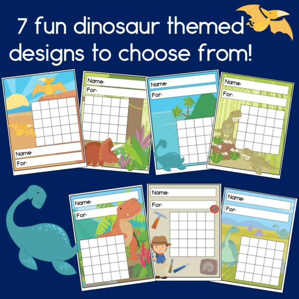 Incentive Charts Dinosaur Theme | Color and Blackline | Made By Teachers