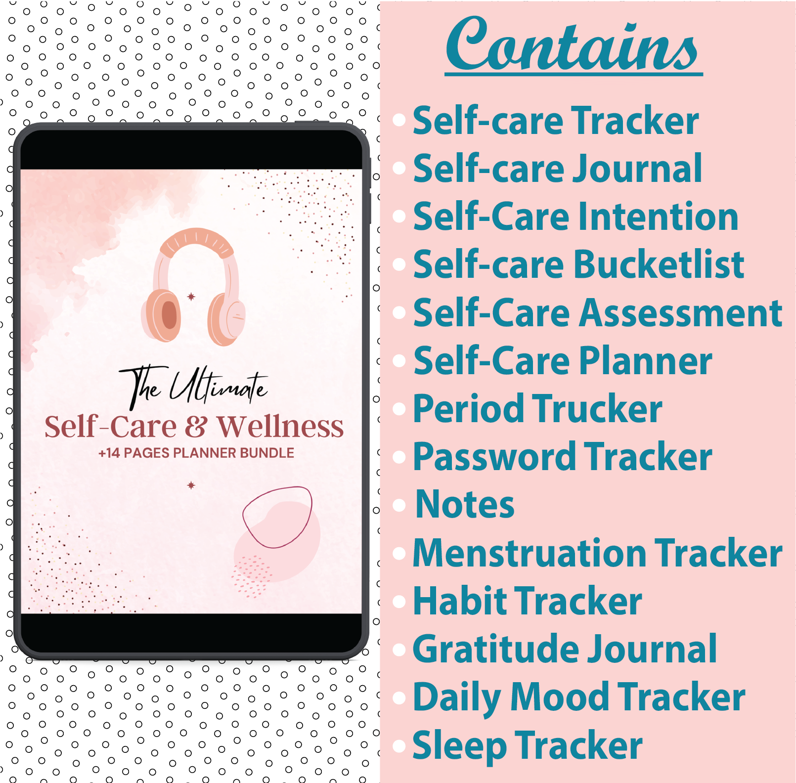 Self Care Journal & Wellness Planner BUNDLE! | Wellbeing Mindfulness ...