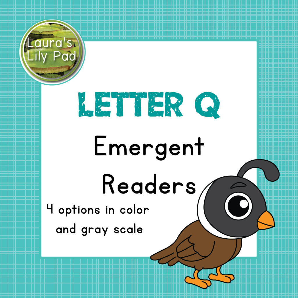 Alphabet Letter Q Emergent Readers Set | Made By Teachers
