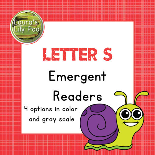 Alphabet Letter S Emergent Readers Set | Made By Teachers