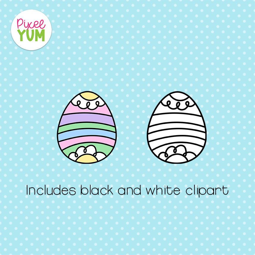 Easter 2 Clipart - Bunnies & Chicks Clip Art - Commercial Use OK | Made ...