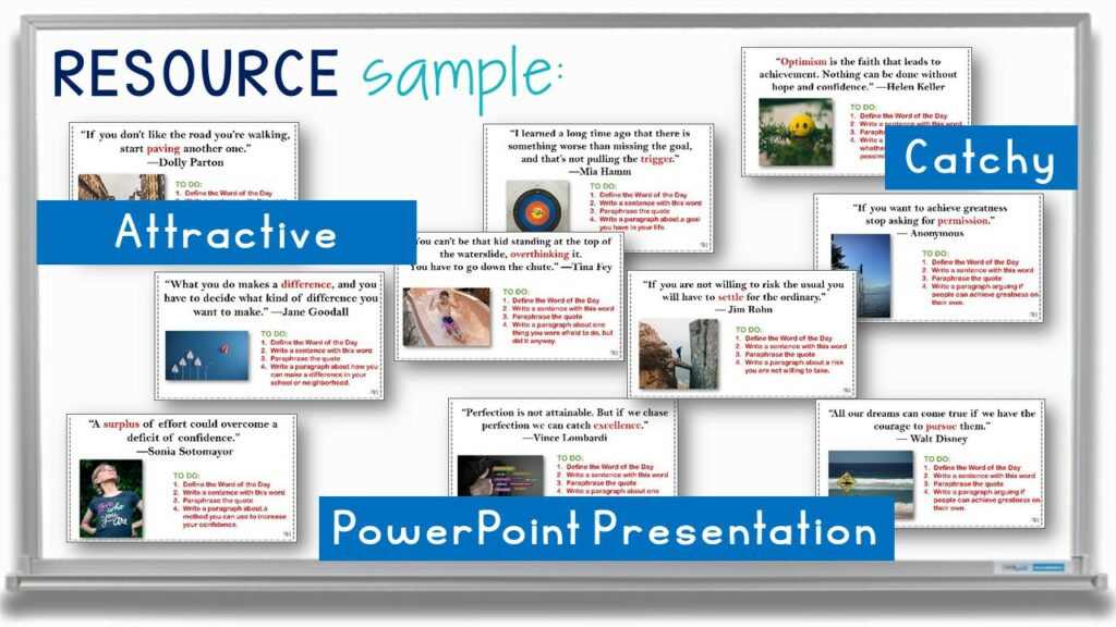 Quote of the Day - Motivational Quotes - Print and Digital ELA Bell ...