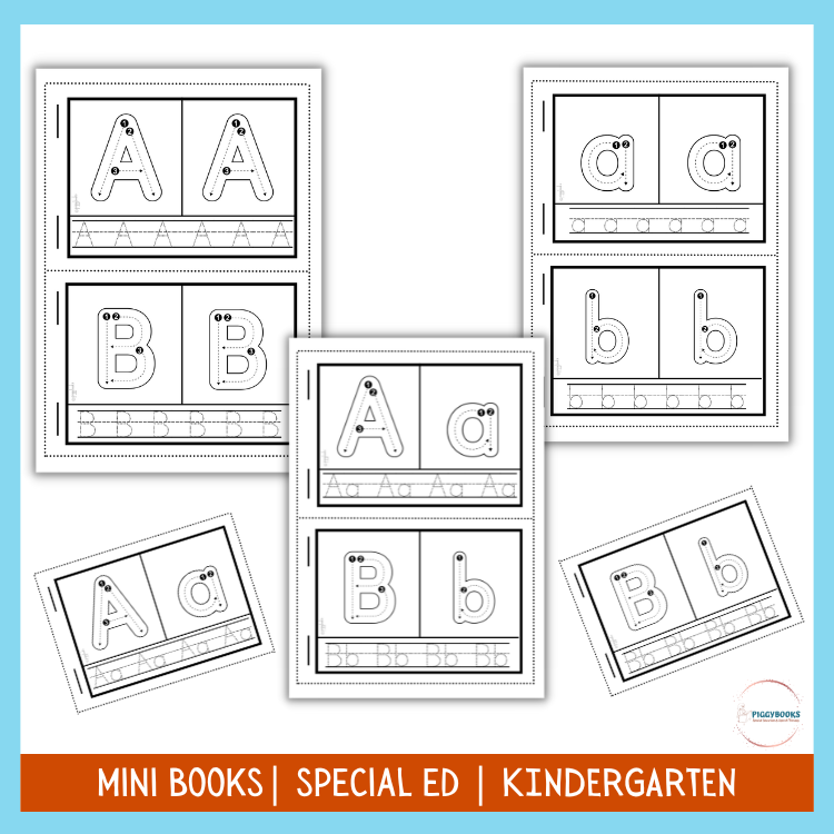 Alphabet tracing mini books Uppercase and lowercase pdf | Made By Teachers