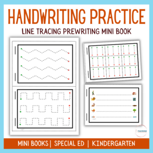 Fine motor activity line tracing mini books pdf | Made By Teachers