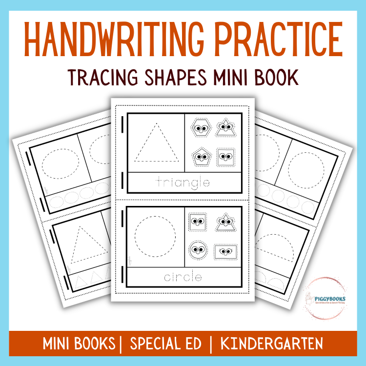 Shapes Tracing mini books pdf | Made By Teachers