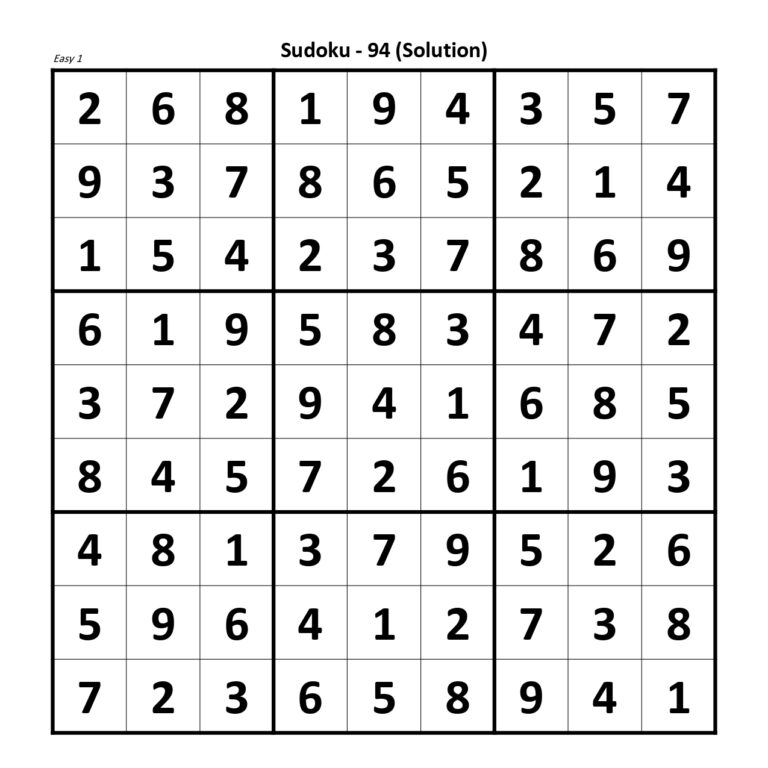 Sudoku Sensation: 100 Easy Puzzles with Solutions for Beginners | Made ...