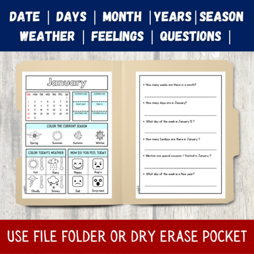 Reading a Calendar Worksheet 2023 Morning meeting PDF | Made By Teachers