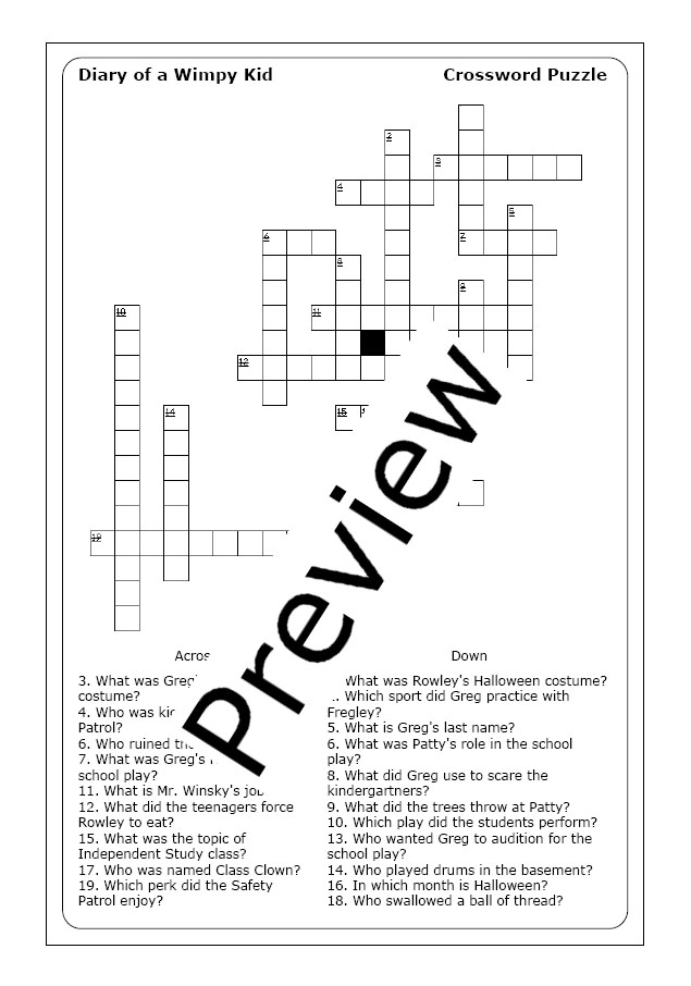 Jeff Kinney "Diary of a Wimpy Kid" (Book #1) worksheets | Made By Teachers