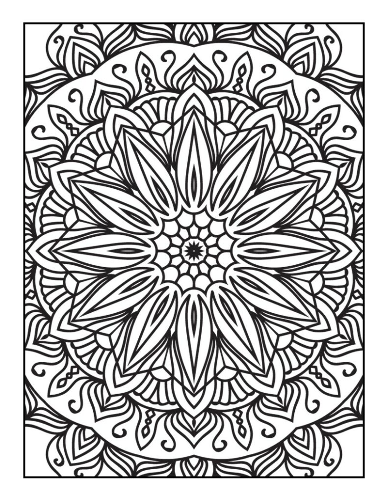 100 Mandala coloring pages For Adults | Made By Teachers