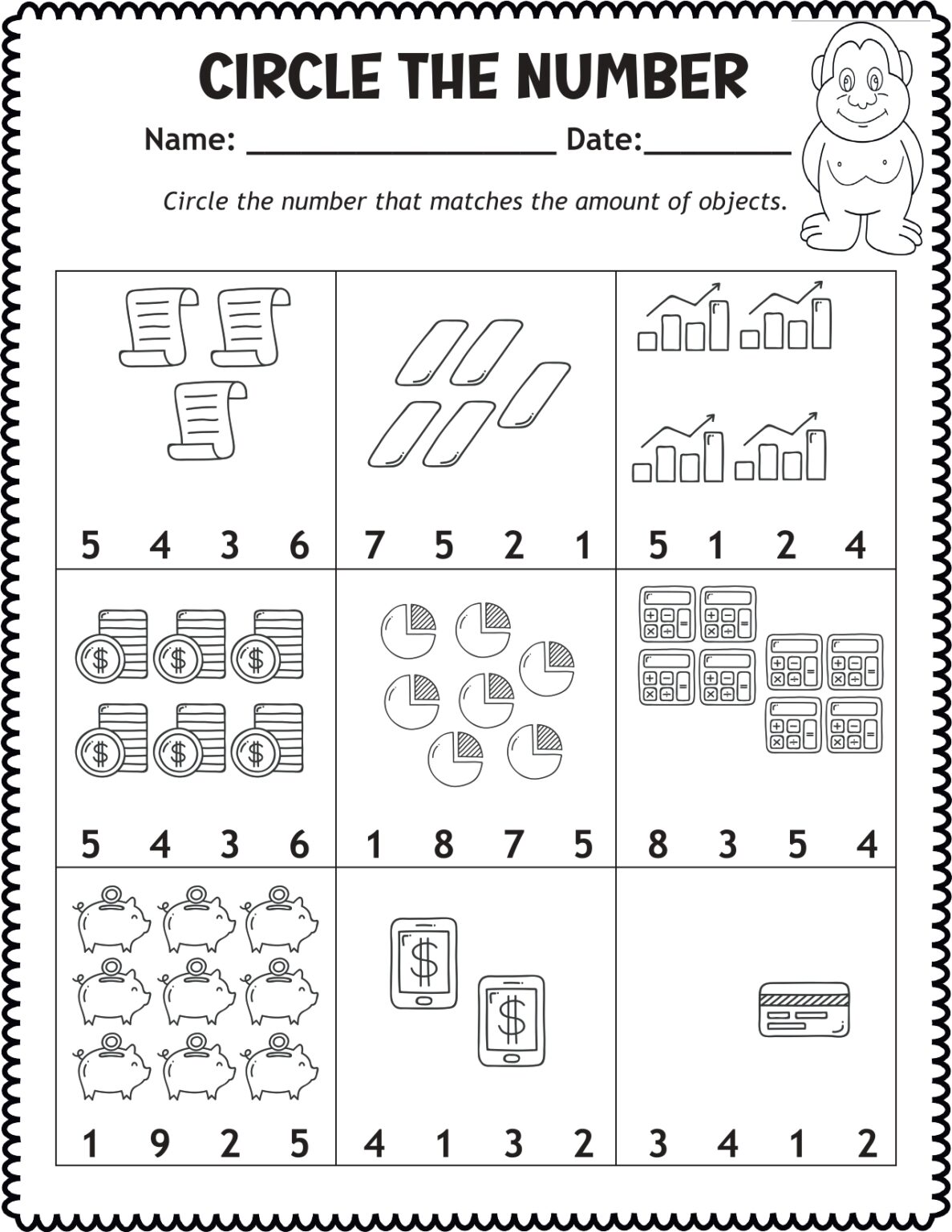Circle The Number Worksheets | Made By Teachers