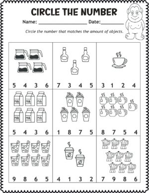 Circle The Number Worksheets | Made By Teachers