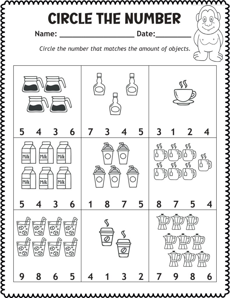 Circle The Number Worksheets | Made By Teachers