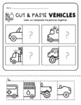 Creative Cut-and-Paste Worksheets to Learn About Vehicles | Made By ...