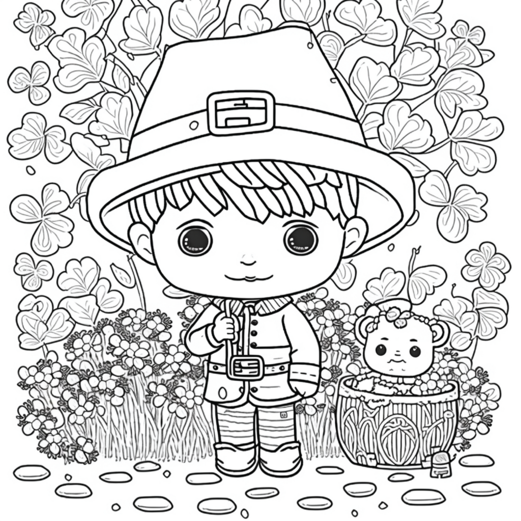St. Patrick Coloring pages | Made By Teachers