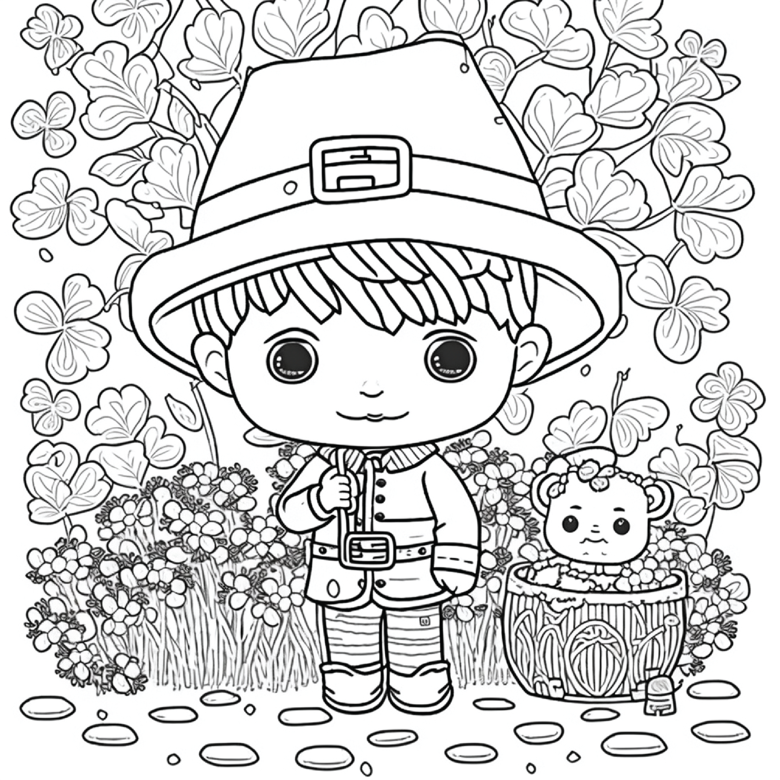 St. Patrick Coloring pages | Made By Teachers