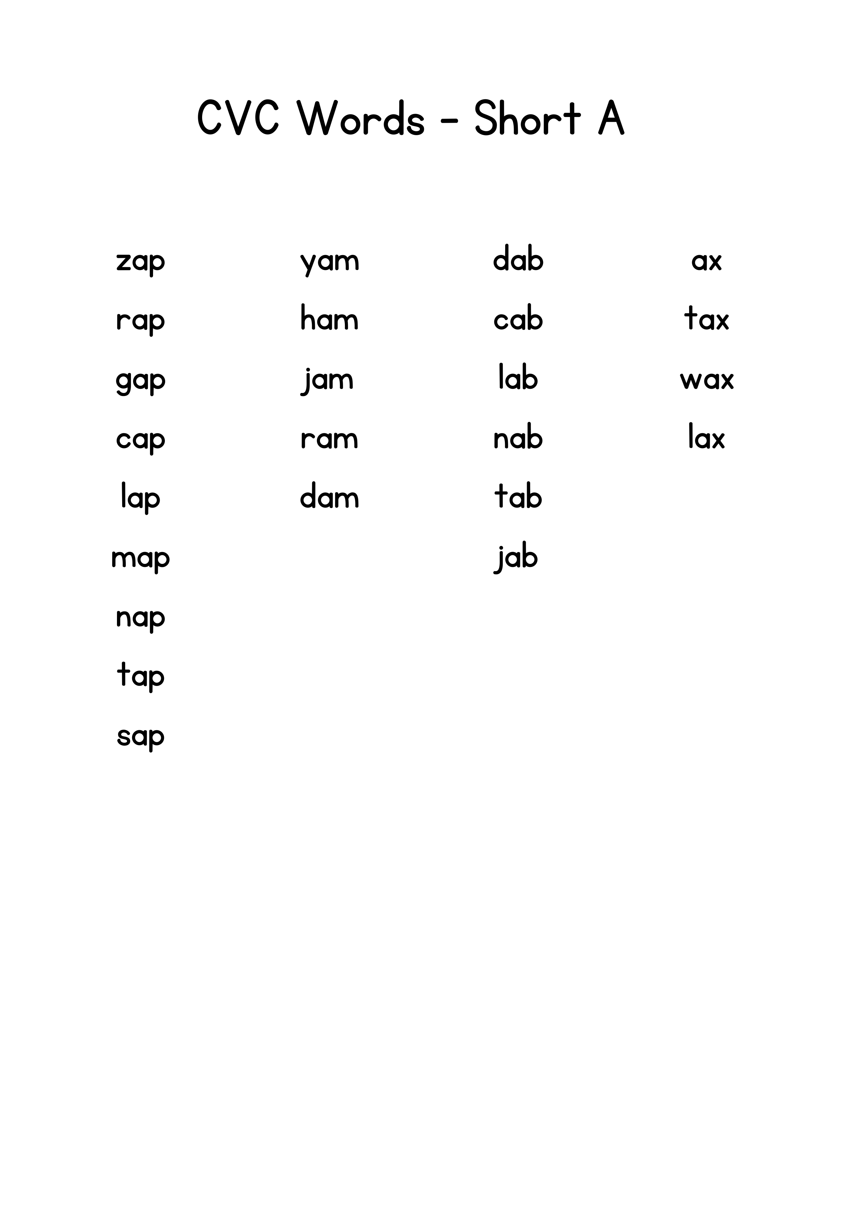 Fun CVC Worksheets for Kids to Learn Phonics ( Short A) | Made By Teachers