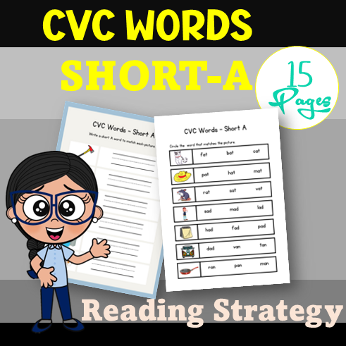 Fun CVC Worksheets for Kids to Learn Phonics ( Short A) | Made By Teachers