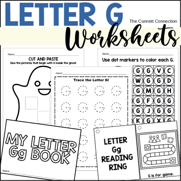 Letter G Worksheets for Letter Recognition and Beginning Sounds | Made ...