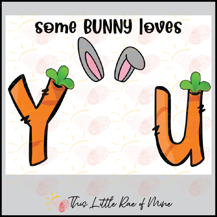 Some Bunny Loves You - Easter - Footprint handprint Art - Keepsake ...