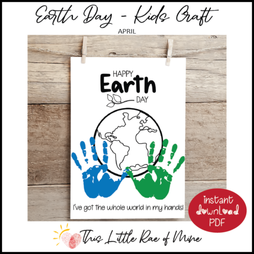 I've got the whole world in my hands - Earth Day - Handprint Art ...