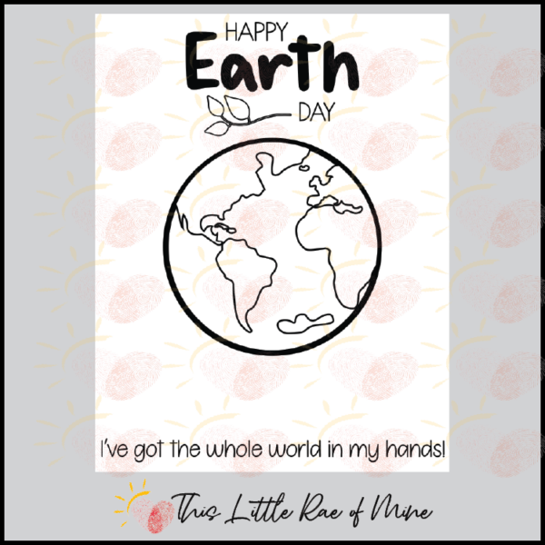 I've got the whole world in my hands - Earth Day - Handprint Art ...