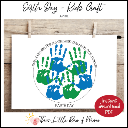 I can change the world with my own two hands - Earth Day - Handprint ...