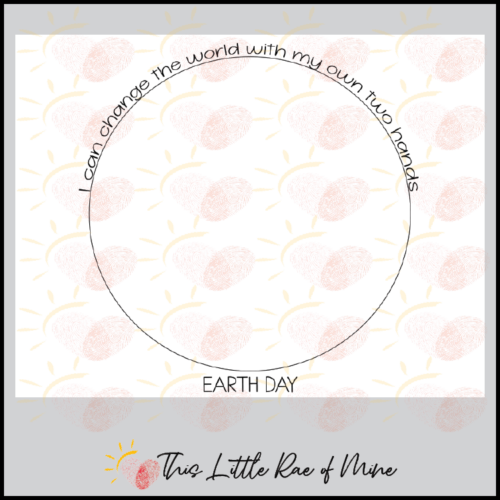 I can change the world with my own two hands - Earth Day - Handprint ...