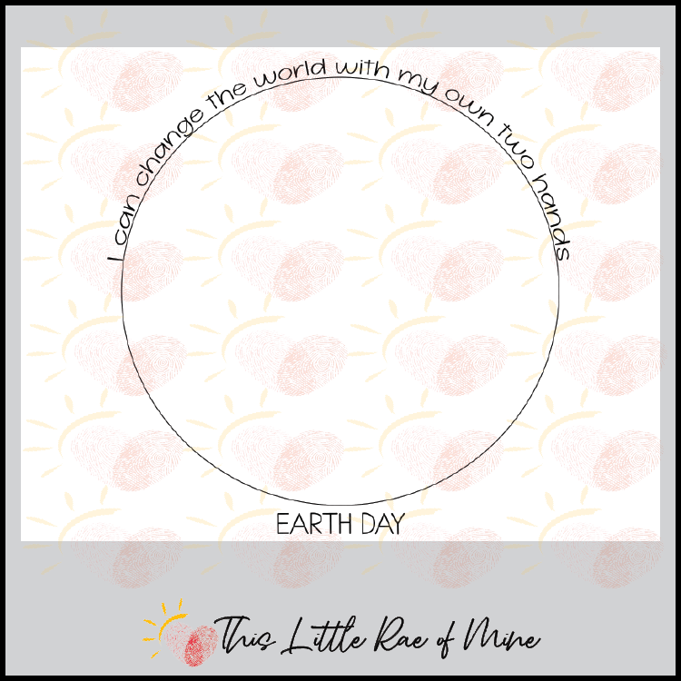 I can change the world with my own two hands - Earth Day - Handprint ...