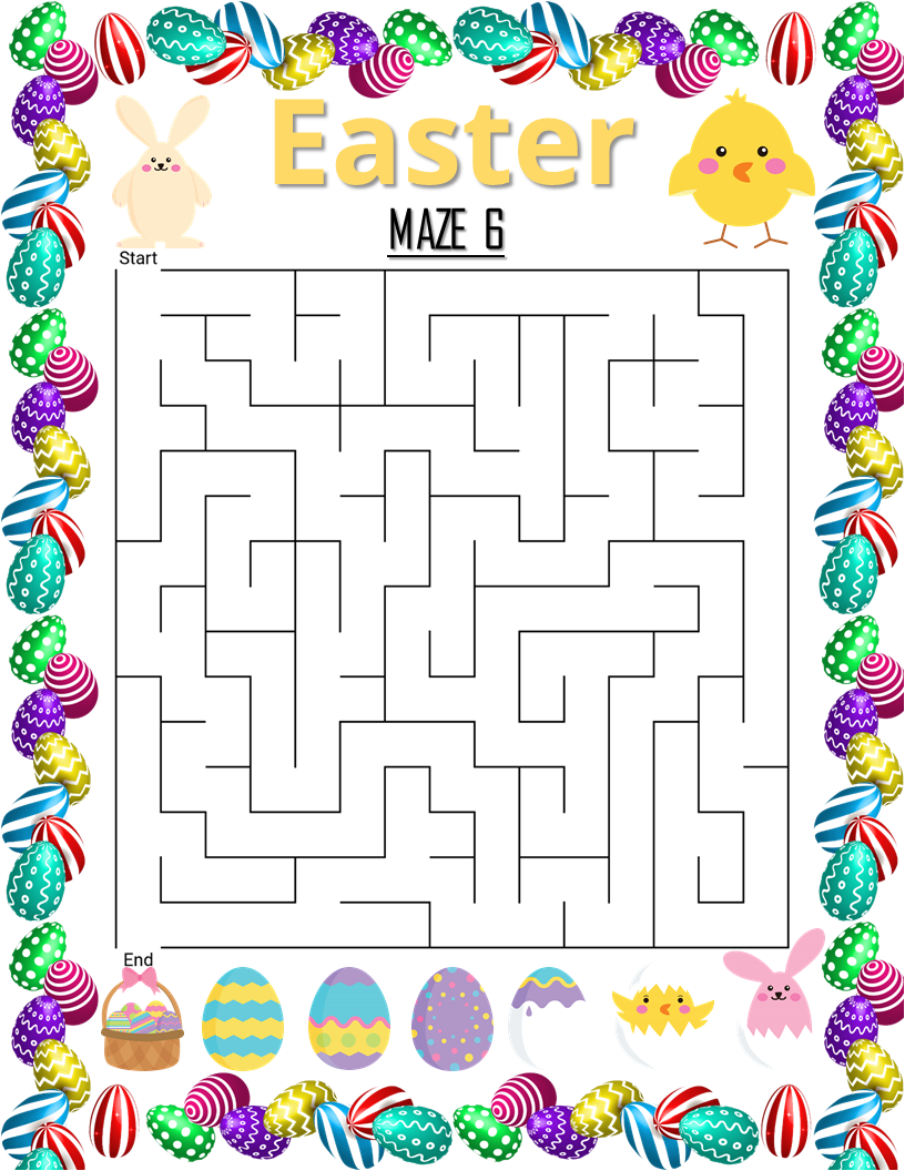Egg-citing Easter Mazes: A Fun Puzzle Activity for Kids! | Made By Teachers